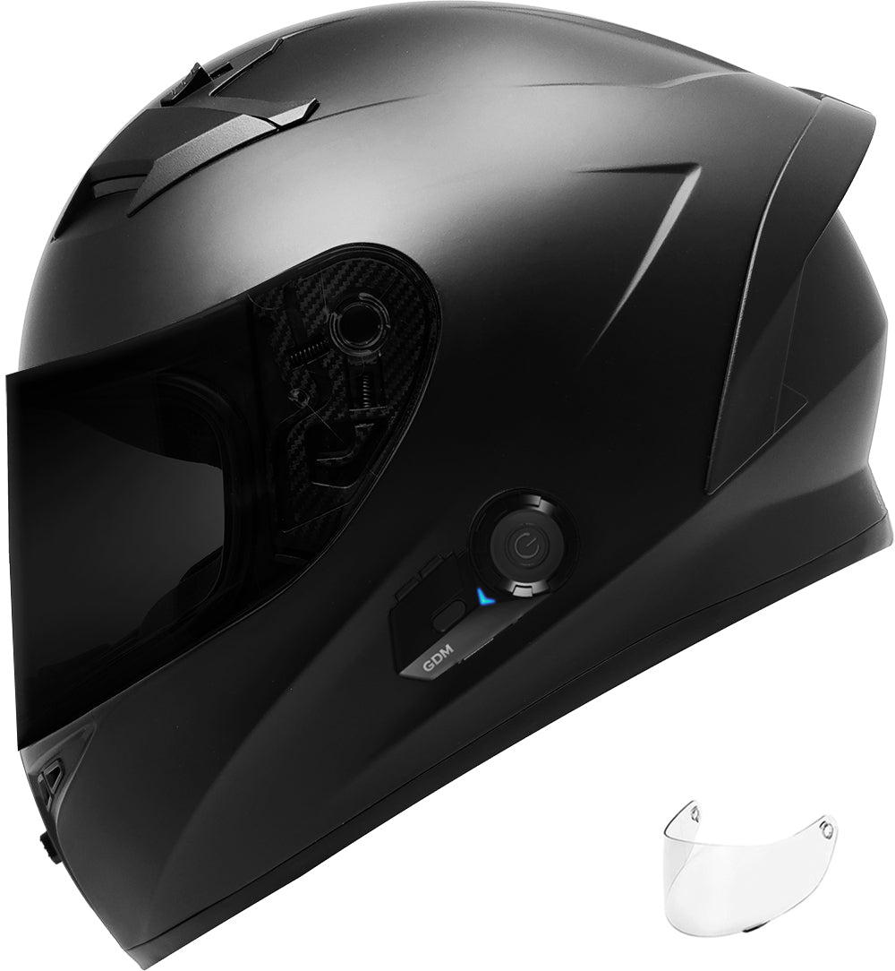 GDM VENOM Helmet with GDM SUPERSONIC Bluetooth – Motorcycle Helmet Outlet