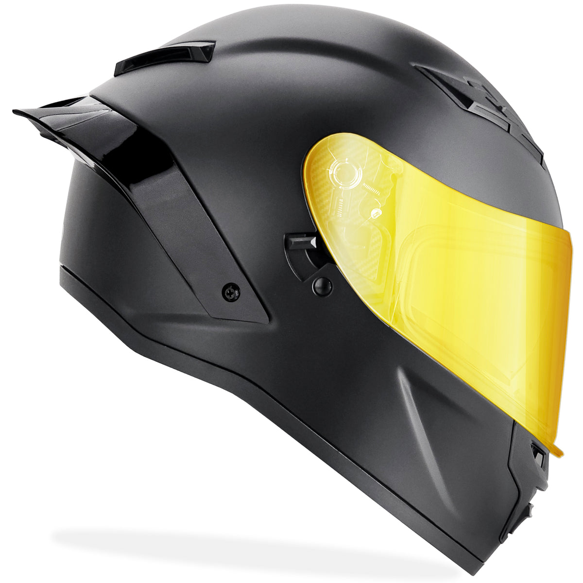 GDM DEMON Full Face Motorcycle Helmet Matte Black – Motorcycle Helmet ...